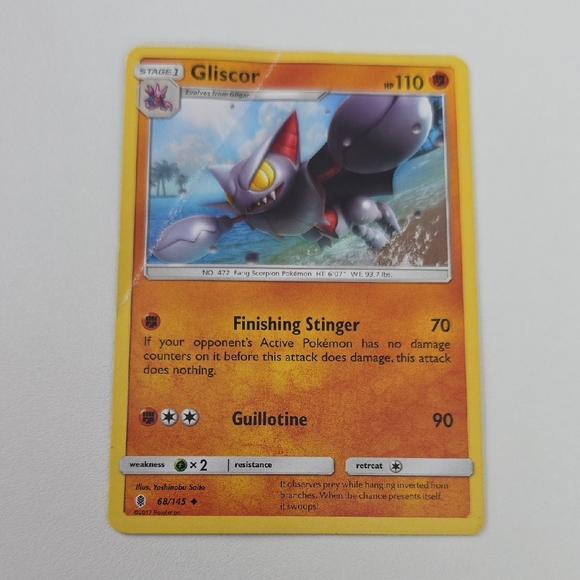 Pokemon | Toys | Pokemon Gliscor Trading Card Orange And Blue | Poshmark